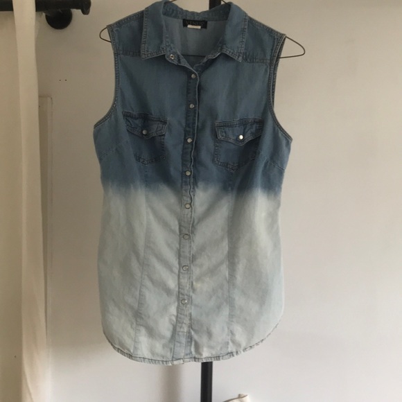 VENUS | Tops | Venus Jean Button Up Top | Poshmark